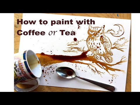 How to Paint with Coffee or Tea - YouTube