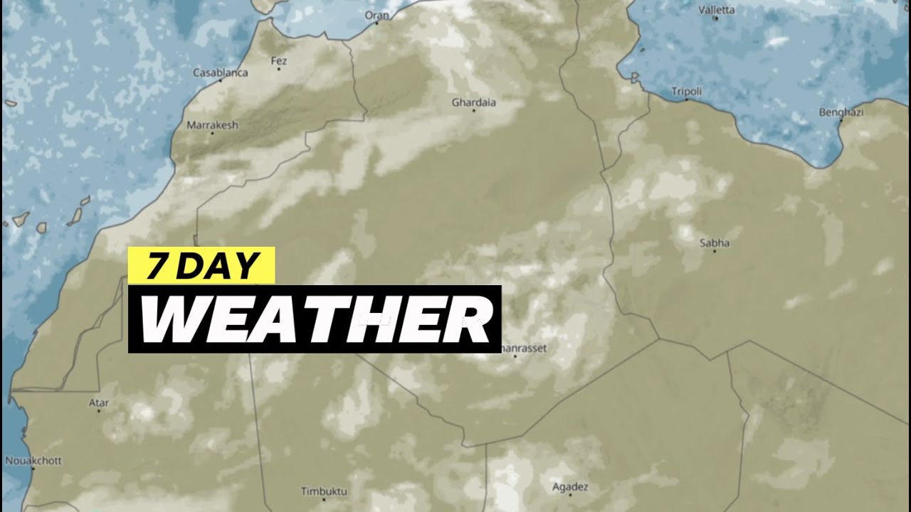 North Algeria Weather | ECMWF Model November 22, 2025 | Rain And Storms ...