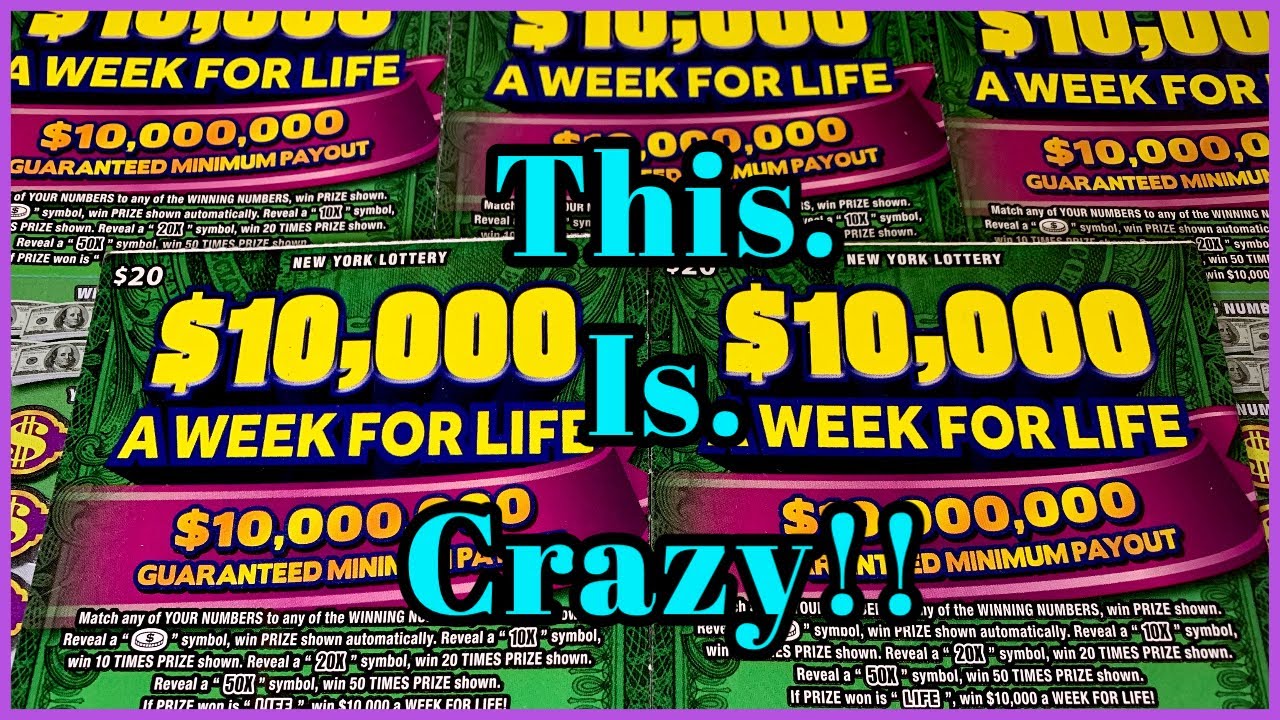 $100 of $10,000 A Week For Life | New York Lottery Scratch Off Tickets ...
