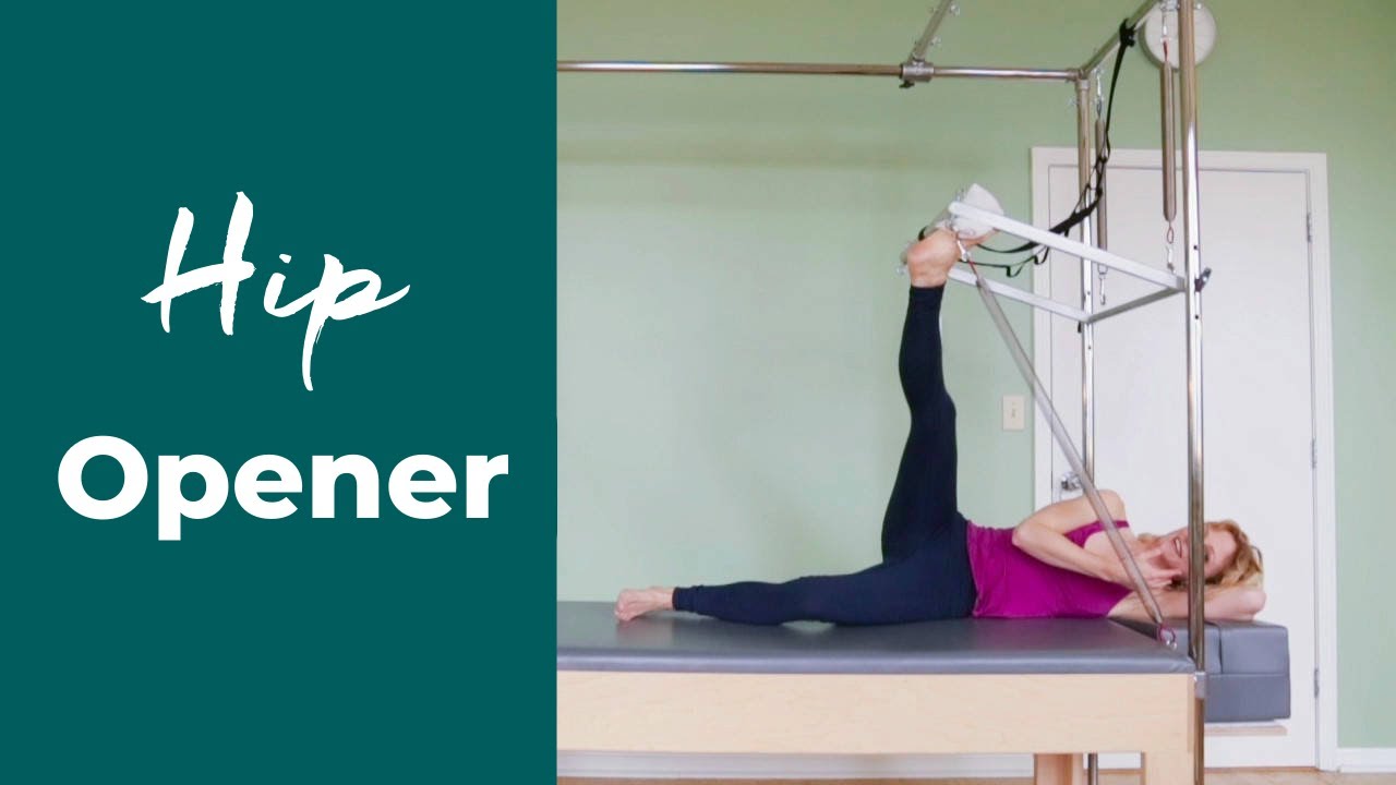 Hip Opener on the Trapeze Table/Cadillac ⎮Pilates Encyclopedia - YouTube