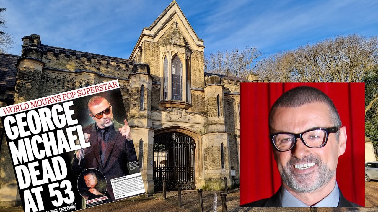 George Michael Grave - Before headstone and with headstone finally in ...