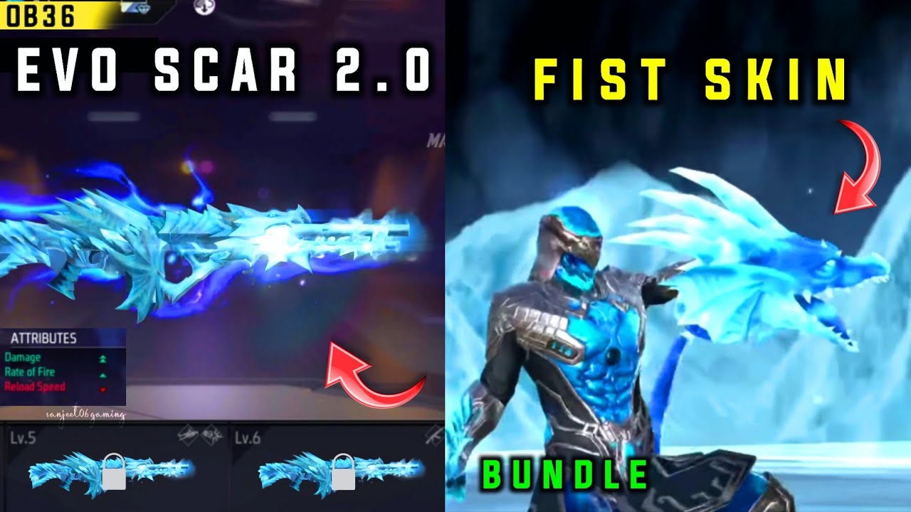 NEXT FIST SKIN FREE FIRE | EVO SCAR 2.0 FULL VIDEO REVIEW FREEFIRE ...