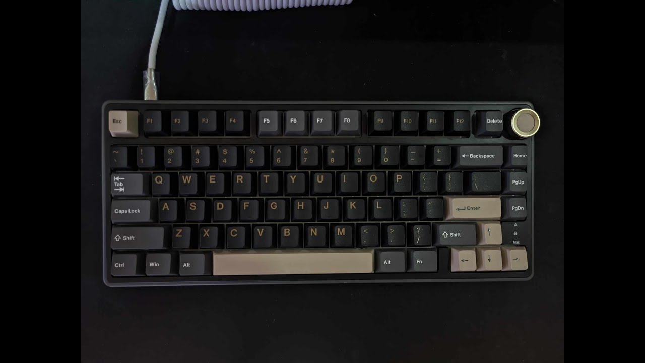 RK R75 (Tape mod, Lubed switches, Coin mod) - YouTube