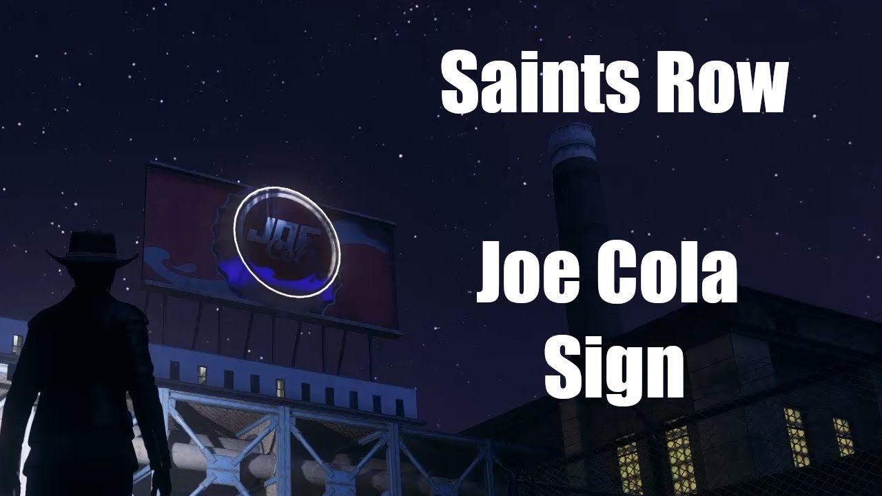 Saints Row: Joe Cola Sign (Collectible) - YouTube