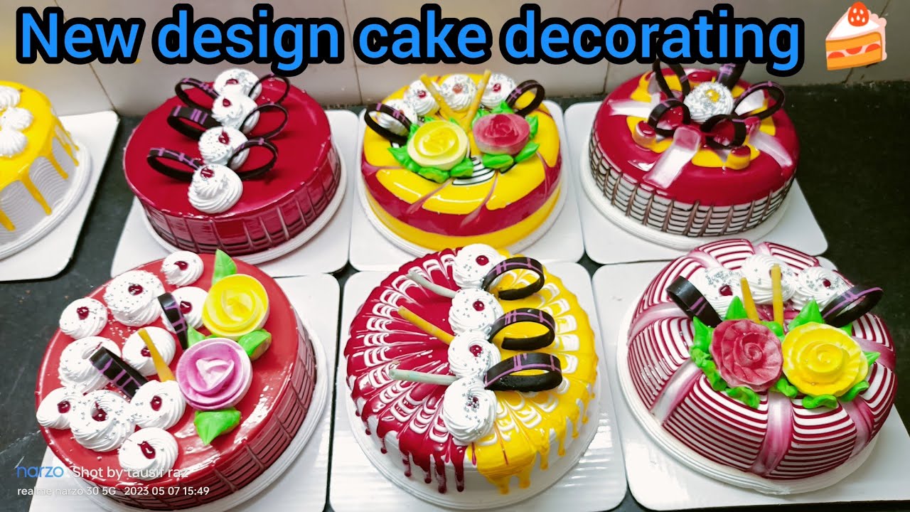 new design cake decorating 🍰 | new डिजाइन का केक डिज़ाइन ️2023 - YouTube