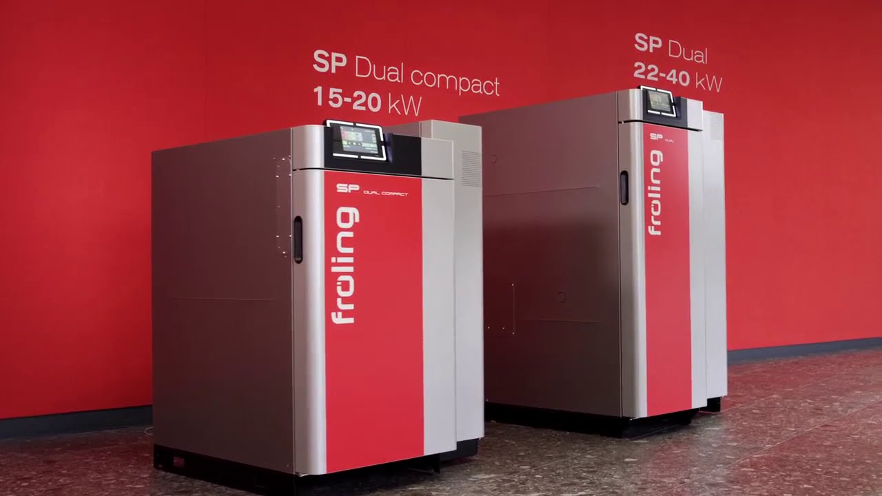 Fröling dual fuel boiler SP Dual: comfortable heating with woodlogs AND ...