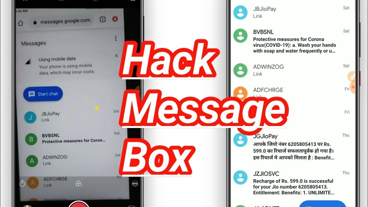 How to hack message box from phone|Be Careful! - YouTube