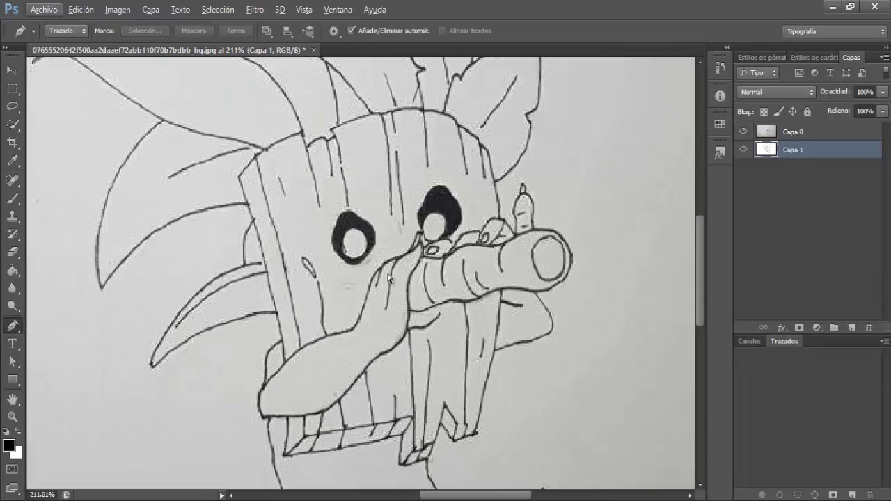 duende lanza dardo I dibujo digital - YouTube