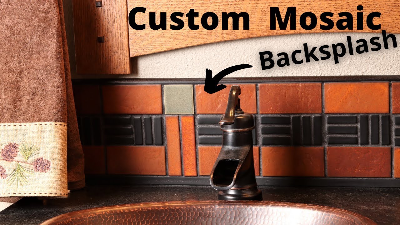 Custom Mosaic Mesh Backsplash DIY Build Your Own Mosaic Tile Back ...