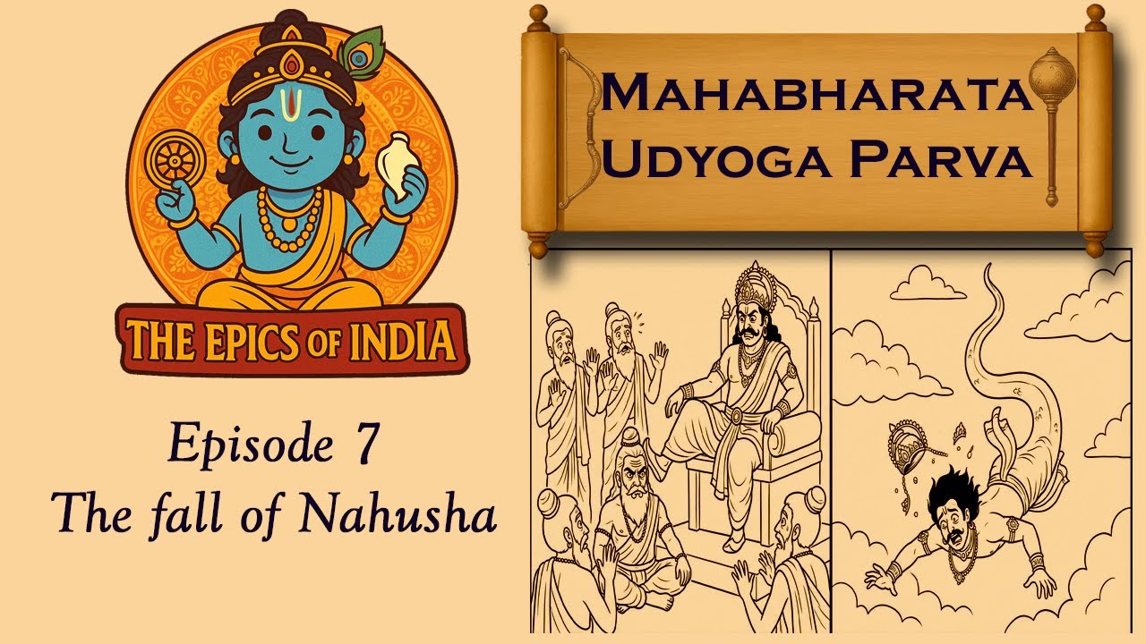 Mahabharata Udyoga Parva - Udyoga Parva Episode 7: The Fall of Nahusha ...