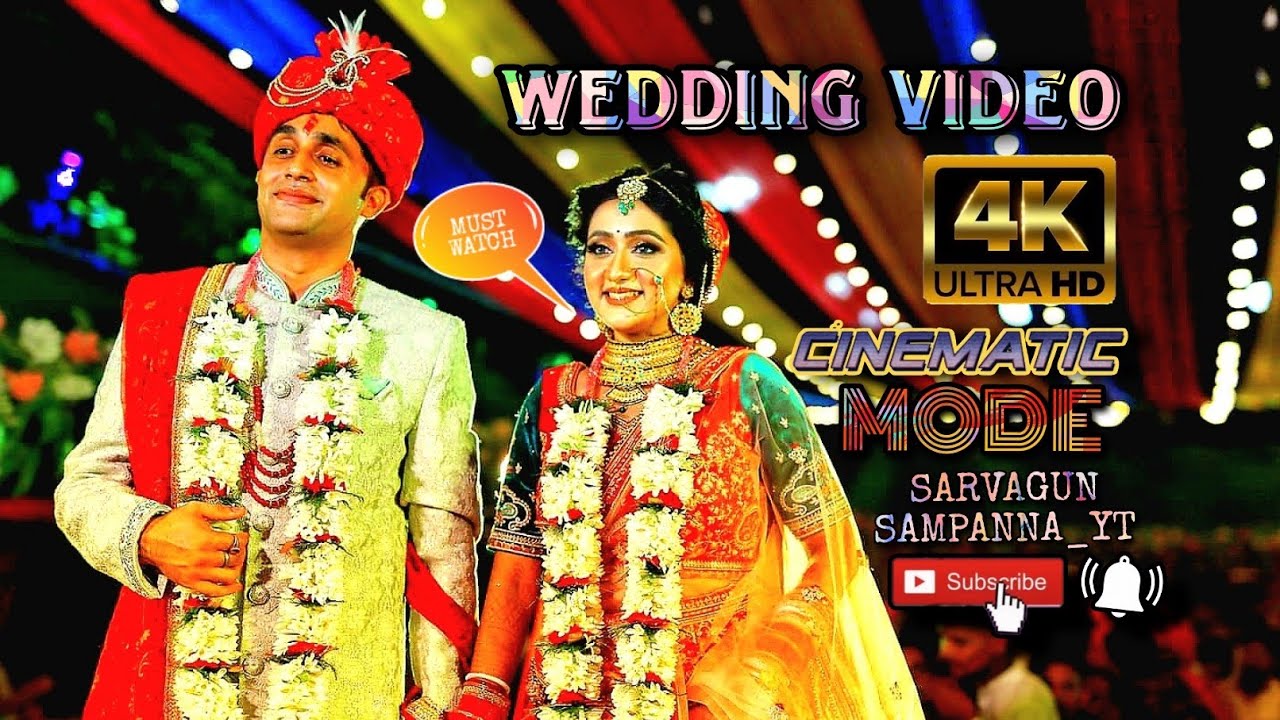 WEDDING VIDEO 🎦 CINEMATIC MODE || Full Length 💗4k Cinematic shots ...