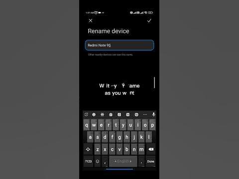 Android Device name change #shorts - YouTube