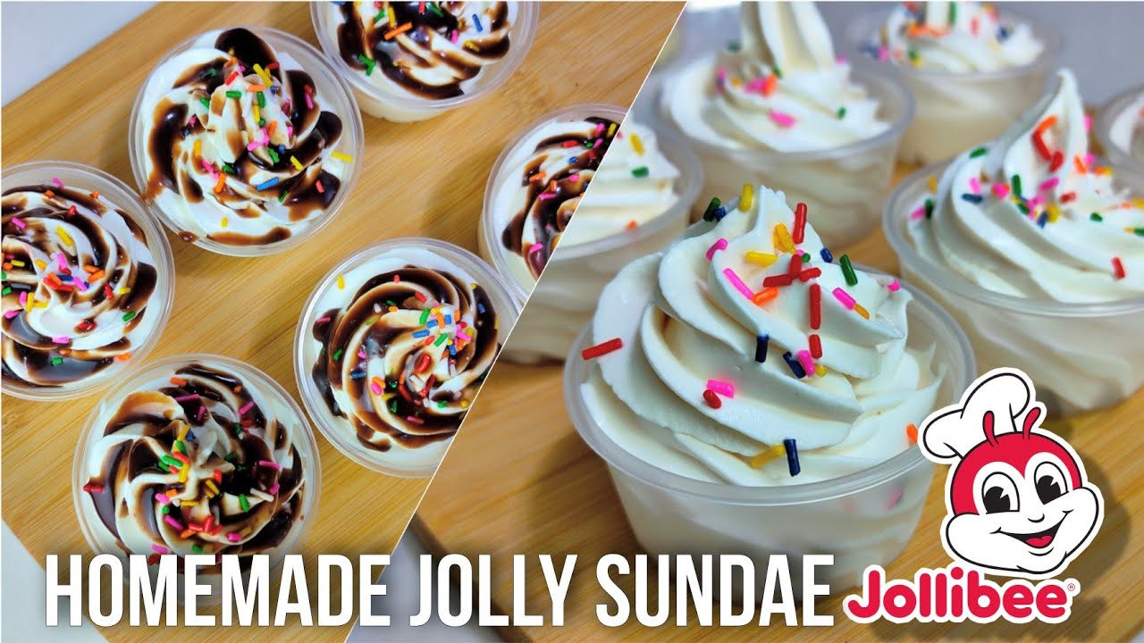 Lasang Jollibee Sundae - 3 Ingredient Soft Served Ice Cream | Homemade ...