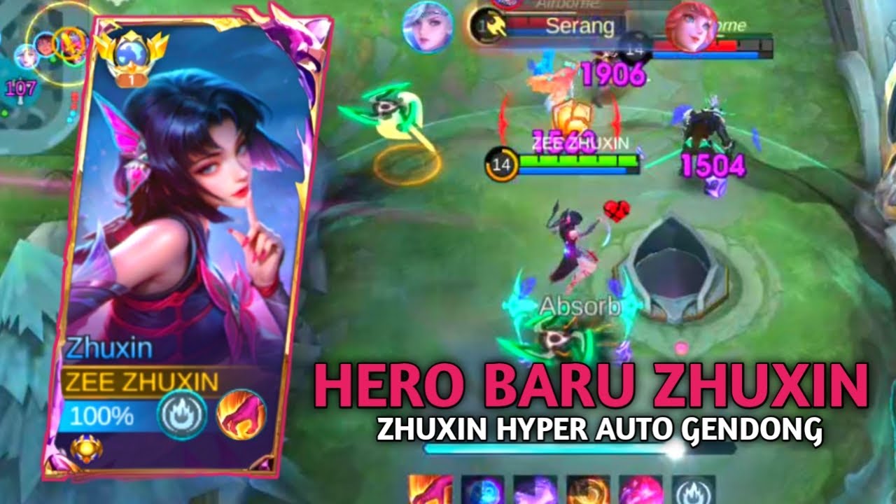 HERO BARU ZHUXIN | ZHUXIN HYPER AUTO GENDONG | GAMEPLAY ZHUXIN - MOBILE ...