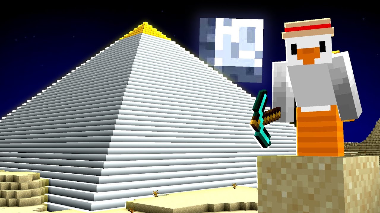 Building Giant Pyramids in Minecraft - YouTube