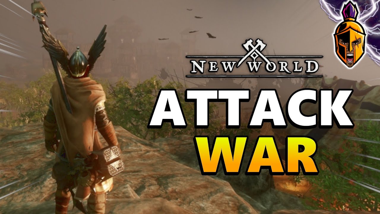 New World Great Axe & Warhammer PvP Gameplay In Merc War Attack | New ...
