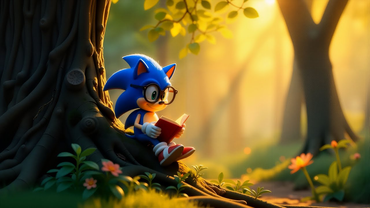 Sonic's Peaceful Summer Day 🌳📚 | Chill Lofi Beats | Relax, Read & Study ...