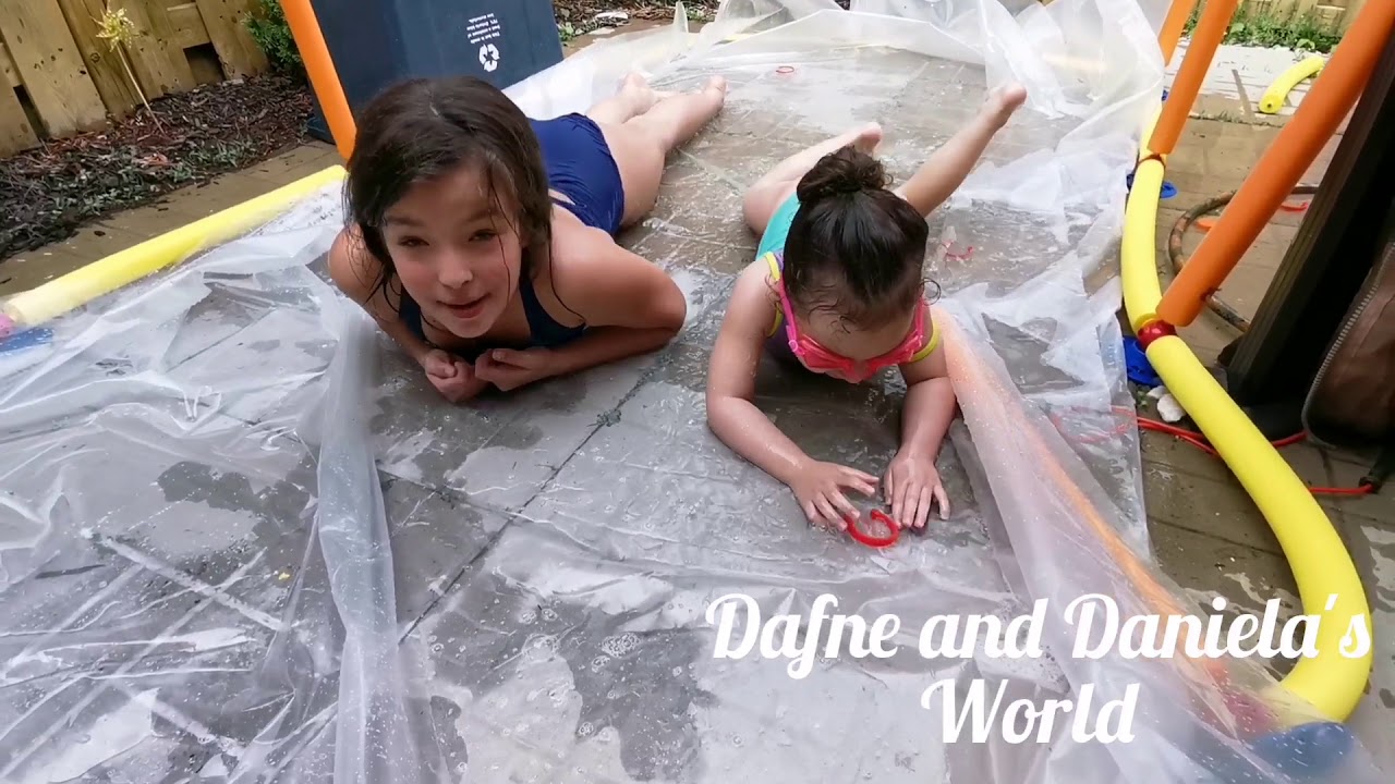Home made Swimming pool part 2. Fun!!! - YouTube
