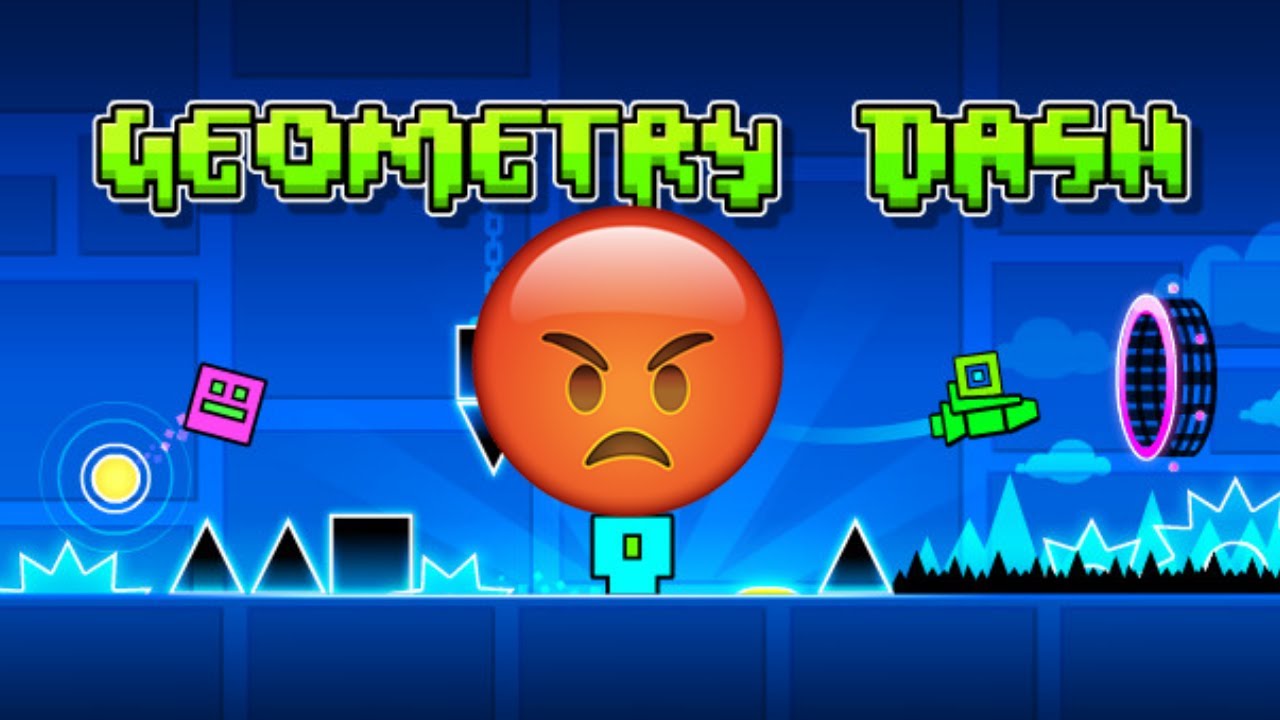 playing geometry dash (Rage Game)-PART 1 - YouTube