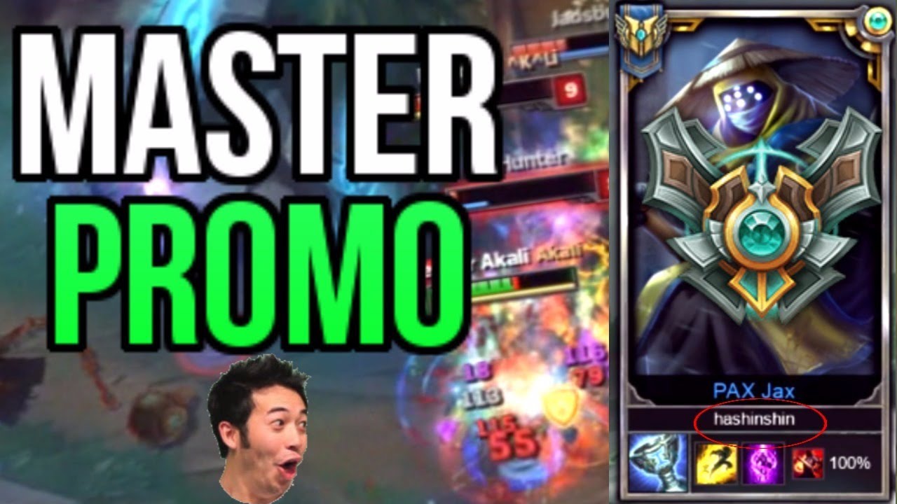 MASTER TIER PROMOS INCOMING! INSANE HIGH-ELO AKALI CARRY FT. HASHINSHIN ...