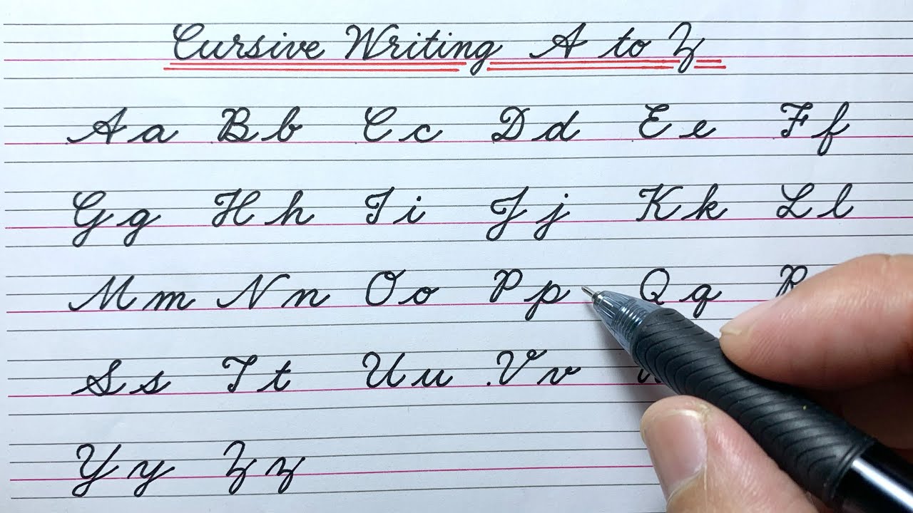 Cursive writing a to z |Cursive abcd |Cursive handwriting |Cursive ...