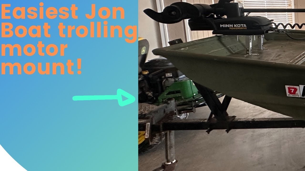 Easiest Minn Kota Trolling Motor Mount for Your Jon Boat - YouTube