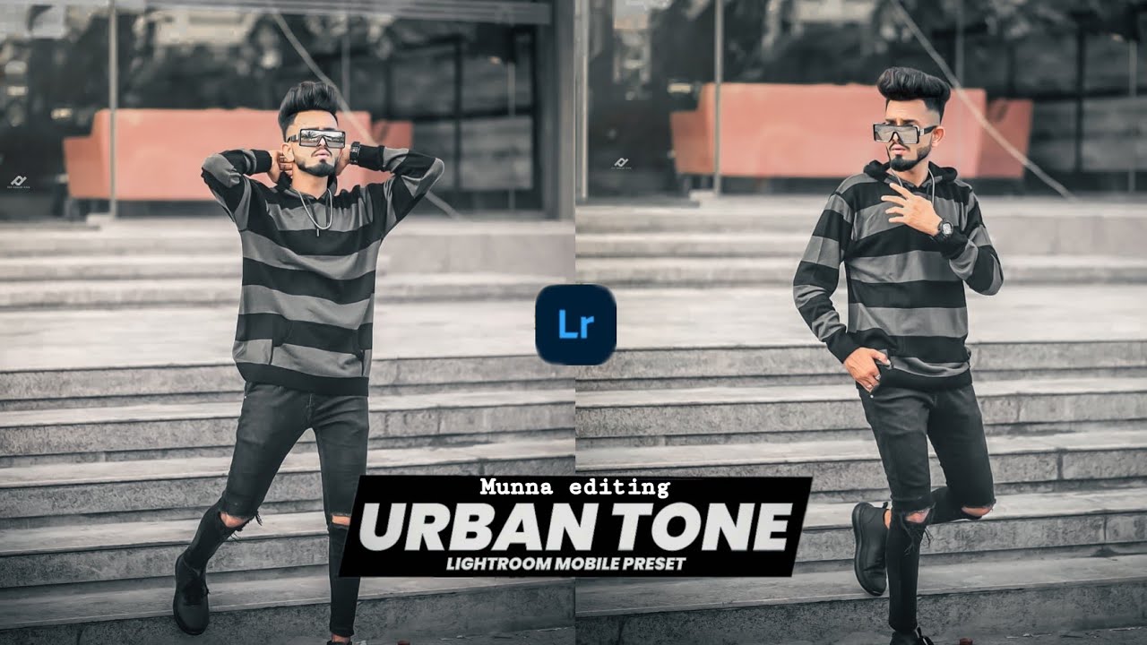 Lightroom mobile urban colour grading, dark tone editing, munna editing - YouTube