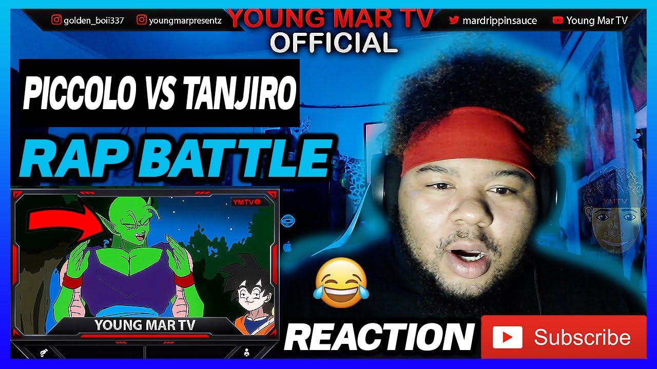 Piccolo vs Tanjiro RAP BATTLE! REACTION !! - YouTube