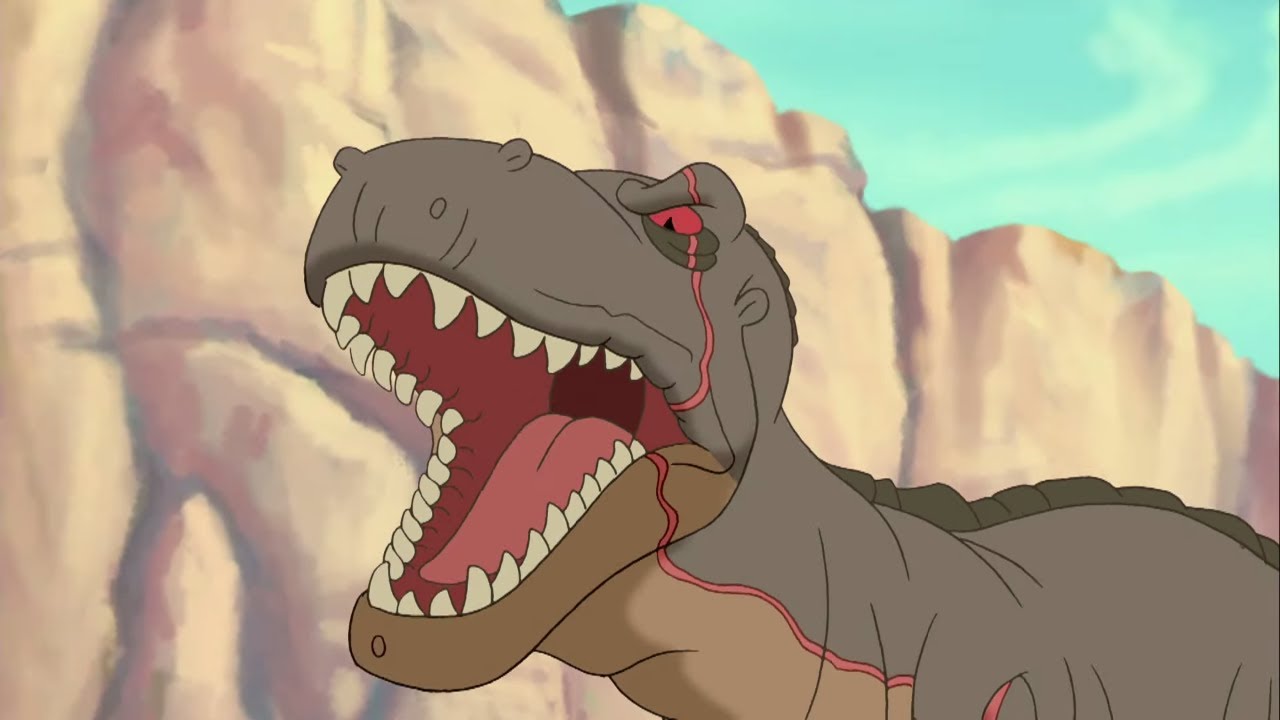 Sharptooth's Scariest Moments | The Land Before Time | Cartoons for ...