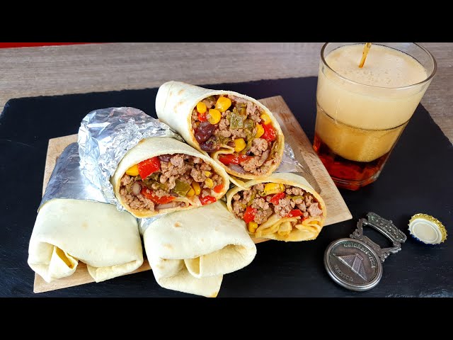 Burrito Messicano Tradizionale Ingredienti Del Burrito Messicano.