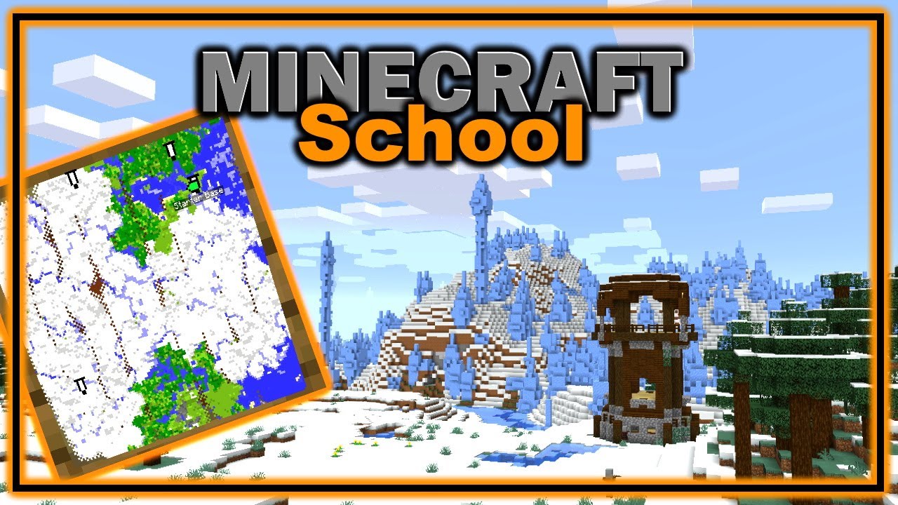 How to Make a Map and Exploring! | Minecraft School | Tutorial Let's ...