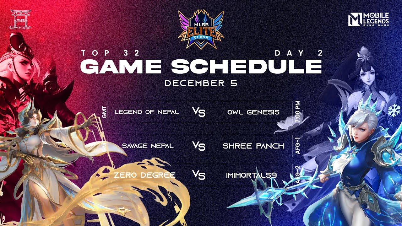 🎮 MLBB ELITE CLASH - TOP 32: DAY 2 🎮 #mlbb #mobilelegends #mlbbnepal # ...