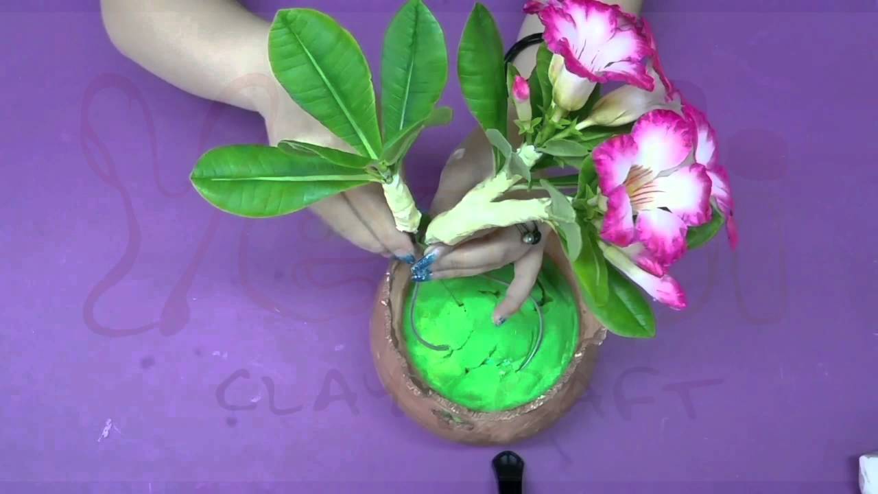 Adenium Flower Crafting with Yenji's Floral Clay - YouTube