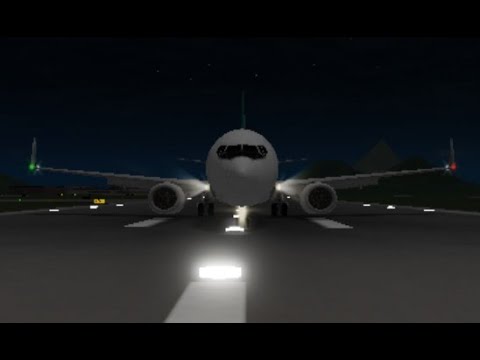 Flightline 737 cockpit view landing [ROBLOX] - YouTube