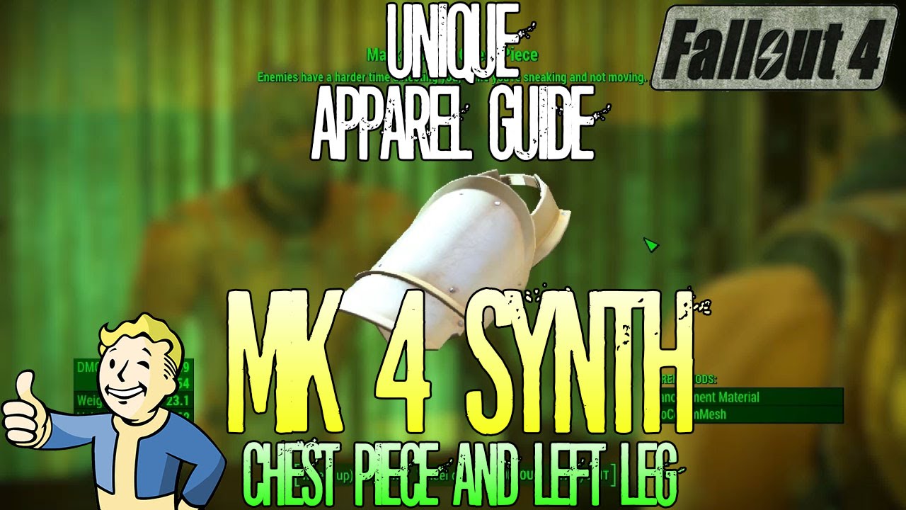 Fallout 4 | Mk 4 Synth | Chestpiece and Left Leg | Unique Rare Apparel ...