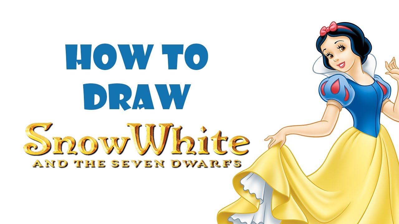How to Draw Princess Snow white Easy Step by step - YouTube
