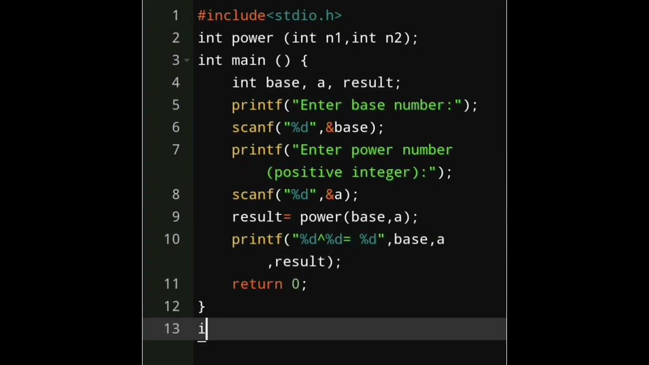 C Program To Calculate The Power Using Recursion In 50 X Speed 🥵 Education Fun Shorts Youtube