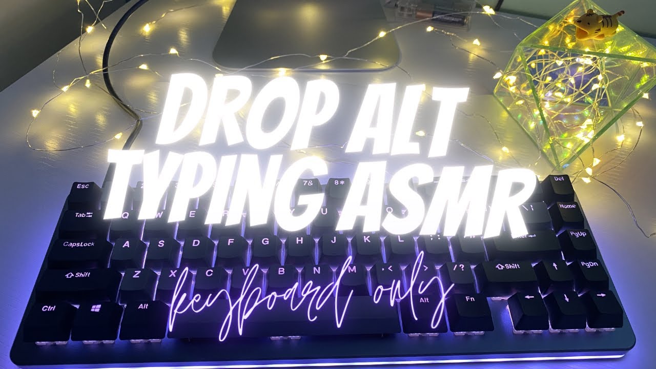 Drop Alt Typing Keyboard ASMR Word Follow Along - YouTube