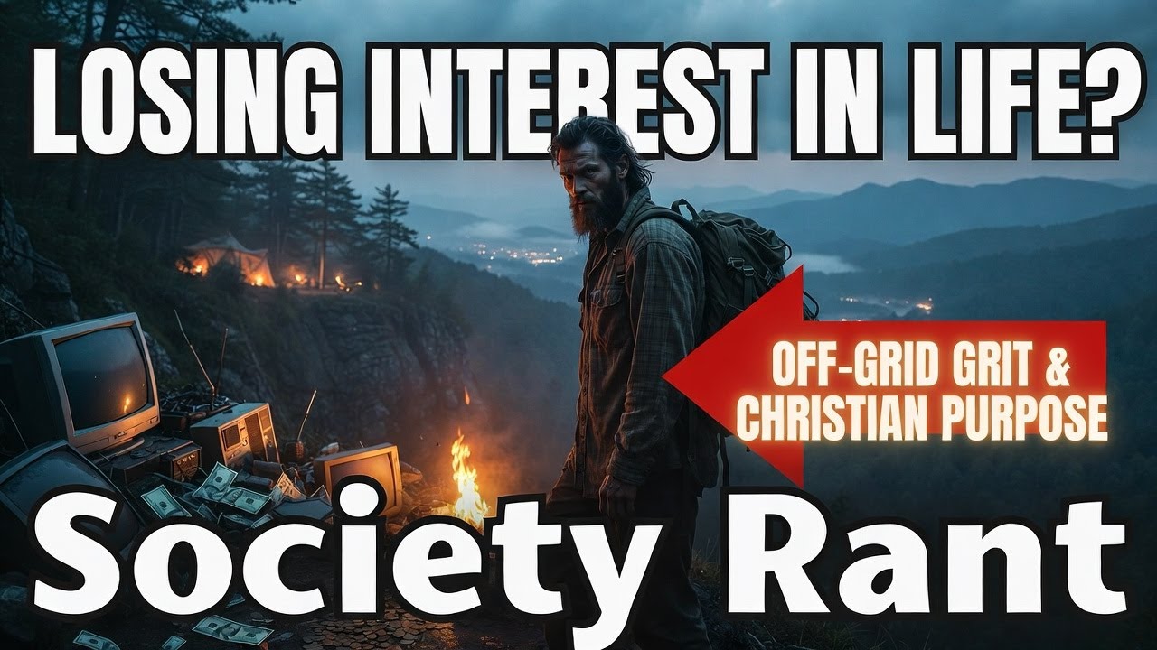 Losing Interest in Life: Off-Grid Grit & Christian Purpose Rant - YouTube