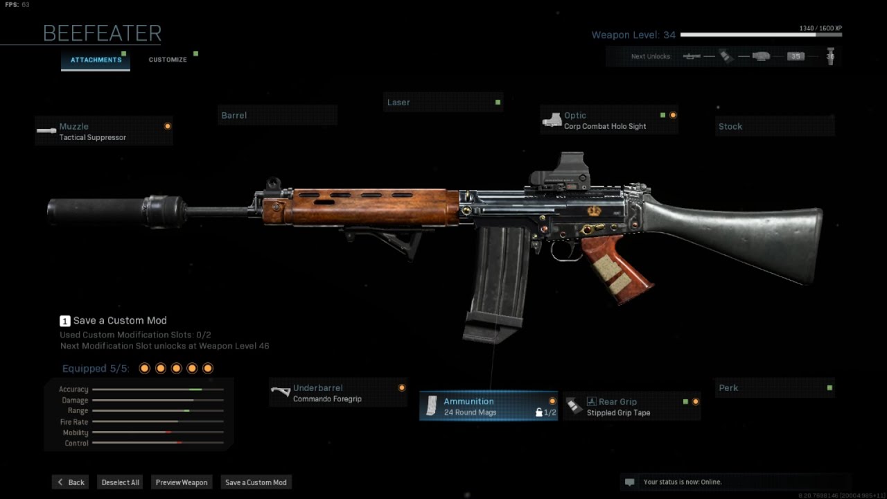 This FAL Class in Multiplayer is a Beast!! - Call of Duty Modern ...