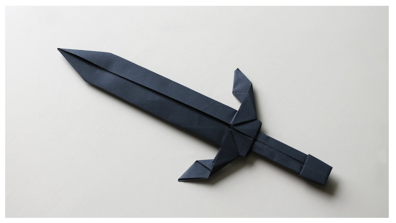 Origami Minecraft Sword