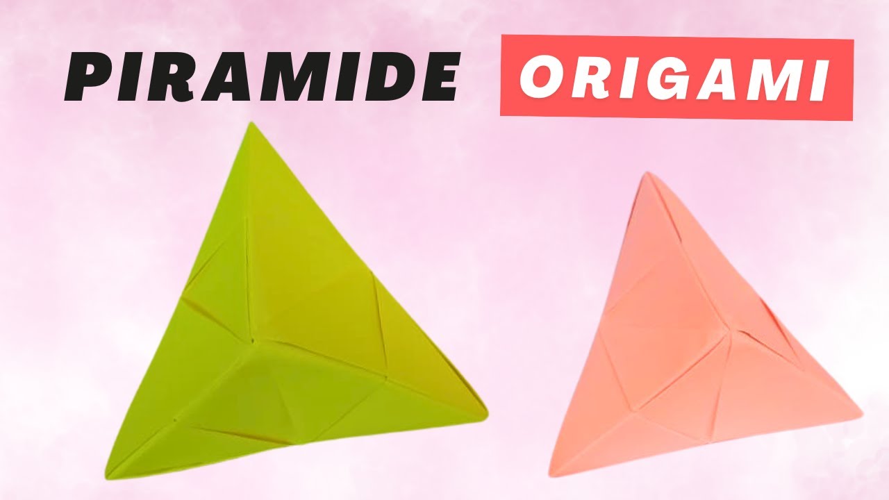 La Mejor Piramide en Papel para Hacer con Origami - YouTube