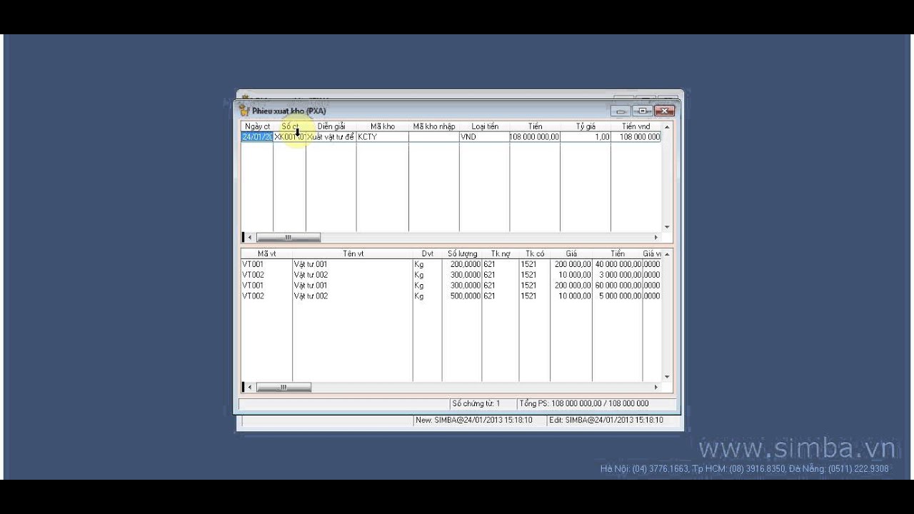 Hướng dẫn sử dụng phần mềm Simba: CCDC - YouTube