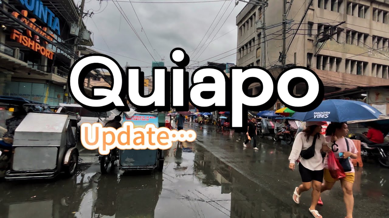 Rainy Afternoon Walk in Quiapo Manila Philippines | Busy Streets and ...