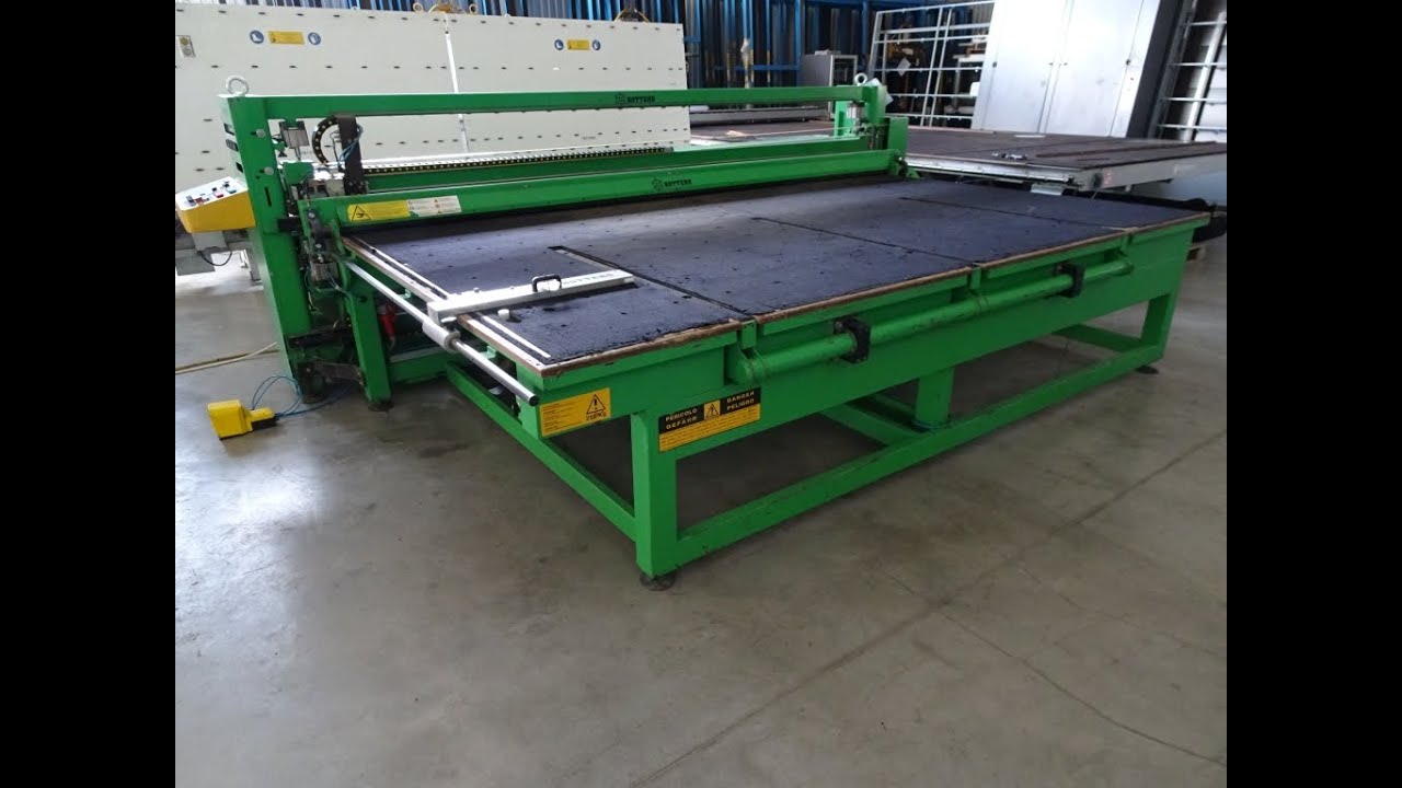 GlassBaltic | Laminated glass cutting table BOTTERO 301C - YouTube