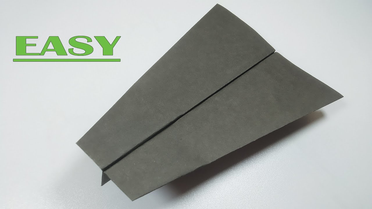 DIY simple paper airplane at home that works _ THAT FLY FAR - YouTube