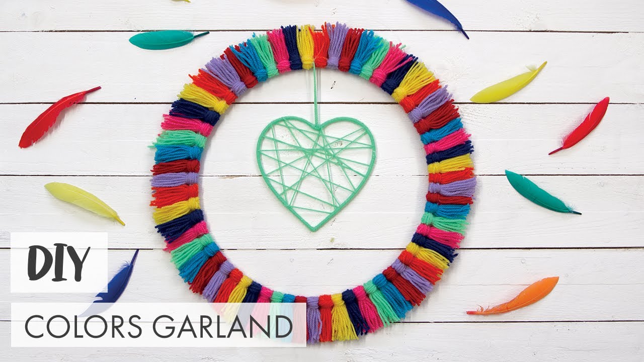 DIY Tutorial Corona Colors | Colors Kranz | Colors Garland - YouTube