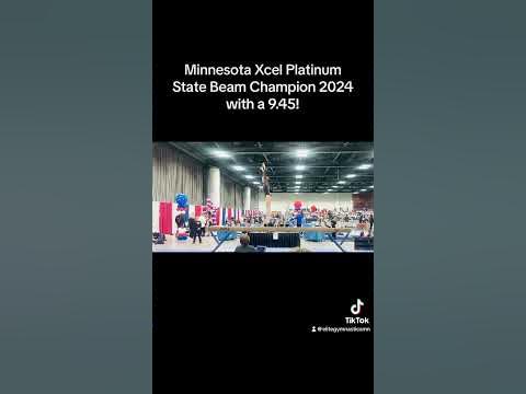 Minnesota Xcel Platinum State Beam Champion 2024 with a 9.45! #MinnesotaStatechamp #Gymnastics ...