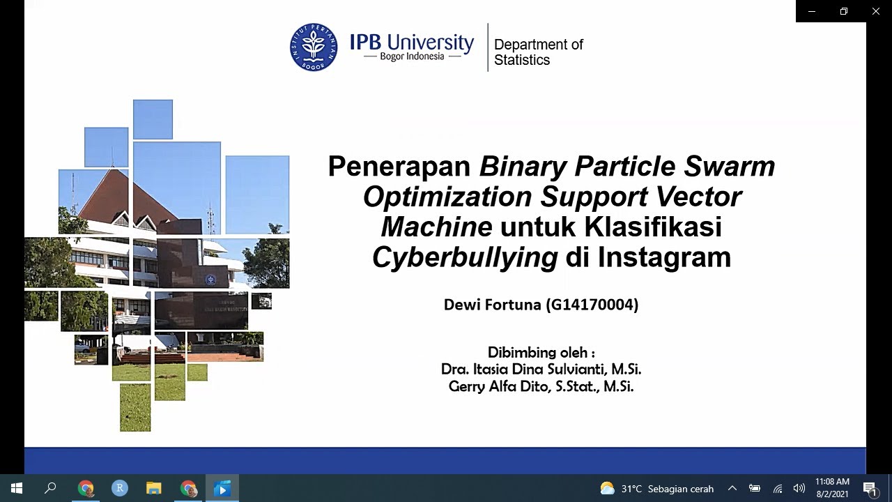 Seminar Penerapan Binary Particle Swarm Optimization Support Vector Machine Youtube