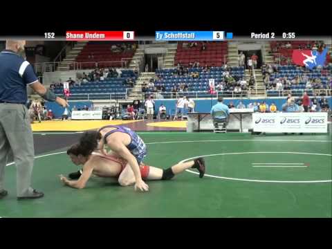 Fargo 2012 152 Round 4: Shane Undem (North Dakota) vs. Ty Schoffstall ...